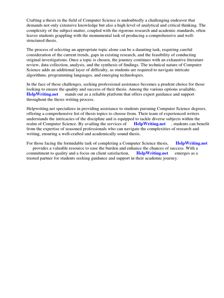 Computer Science Thesis Topics List | PDF | Computer Science ... Computer Science Thesis Topics List | PDF | Computer Science ...