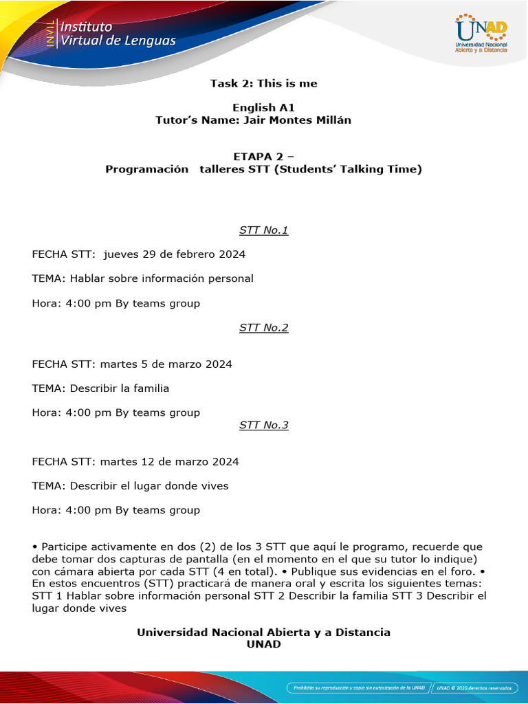 Cronograma de STT | PDF