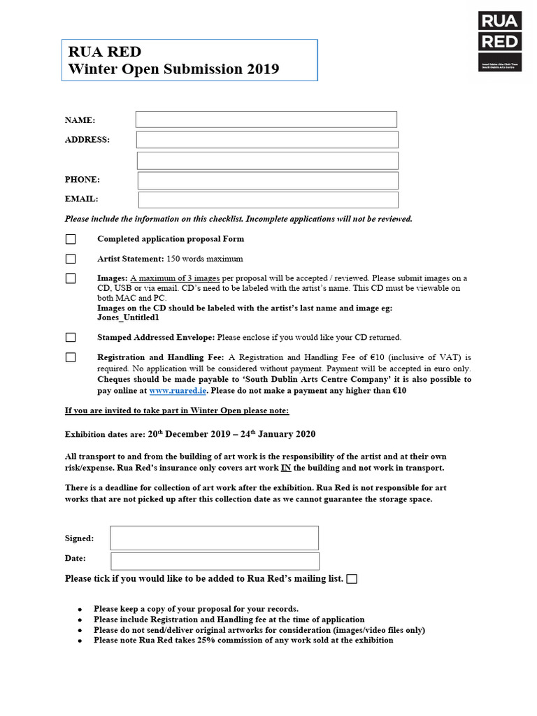 Winter Open Submission Form 2019 | PDF | Computing