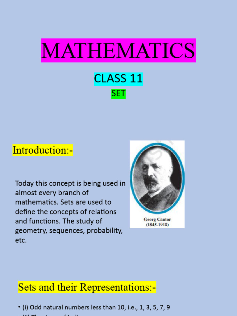 Mathematics 11 Class Set | PDF | Set (Mathematics) | Numbers