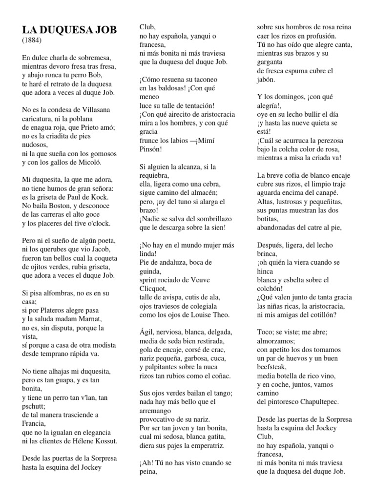 La Duquesa Job | PDF