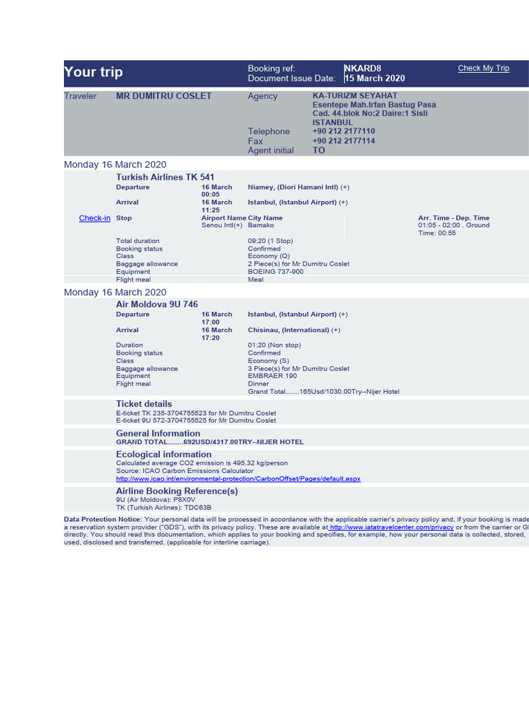 Dumitru Coslet | PDF | Airlines | Civil Aviation