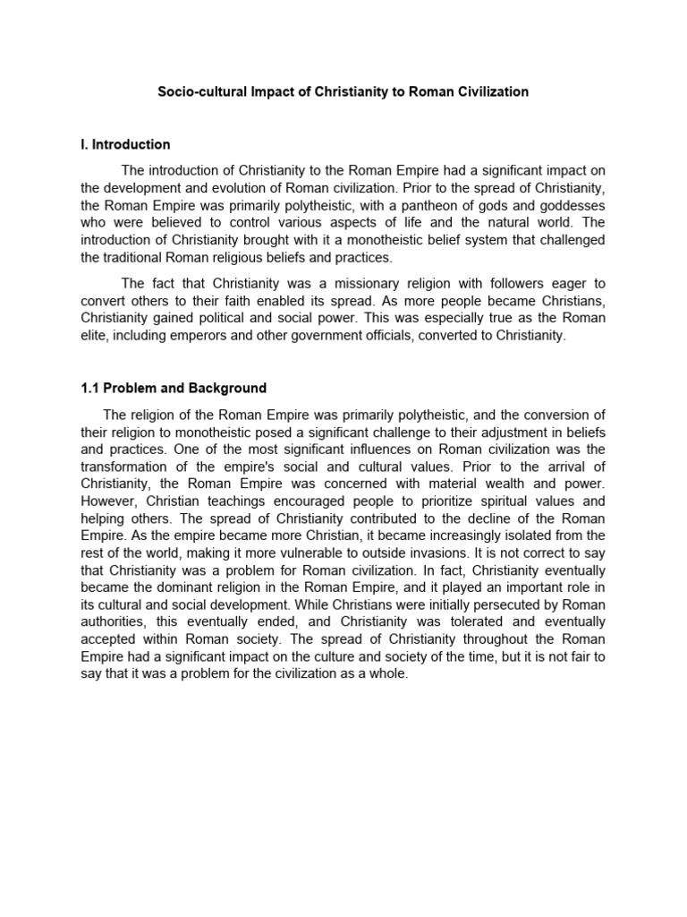 Christianity's Impact on Rome | PDF | Roman Empire | Christianization