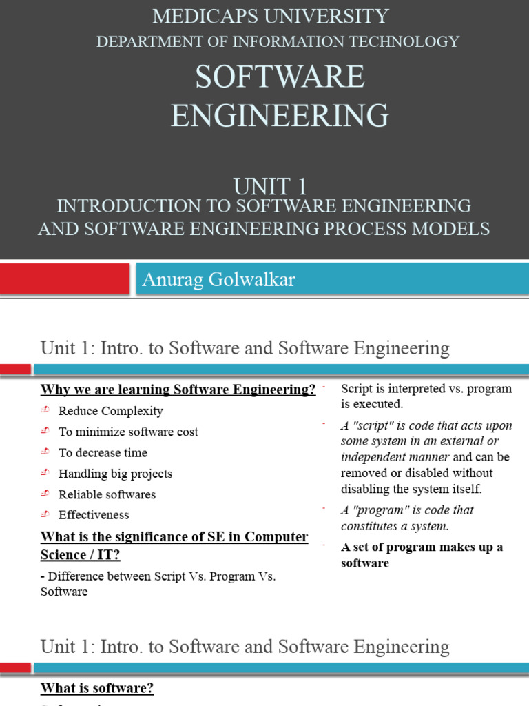 Introduction to Software Engineering | PDF | Software Development ...