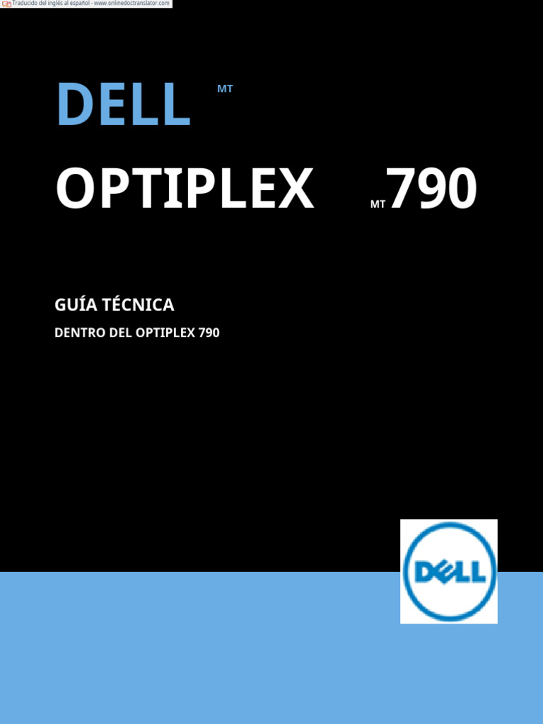 Manual Optiplex 790 Españoles | PDF | Windows 7 | Microsoft Windows