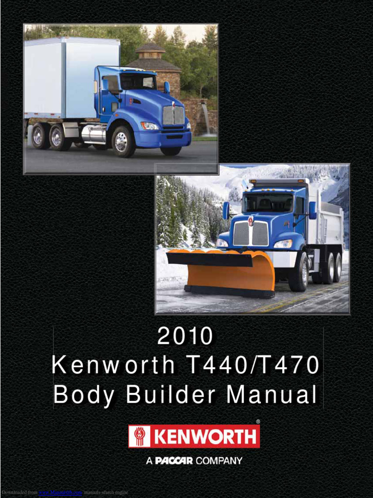 Kenworth T440 PDF Body Builder Manual | PDF | Land Vehicles | Motor Vehicle