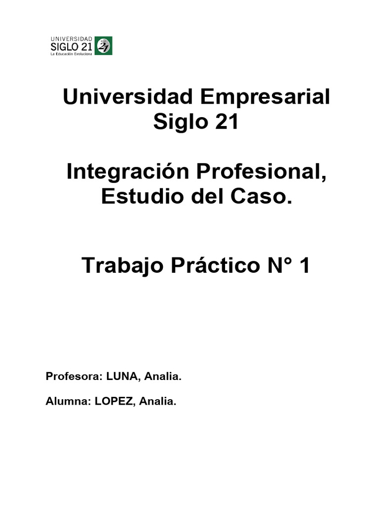 Practico N 1 Integracion Profesional Final | PDF | Propiedad | Seguro