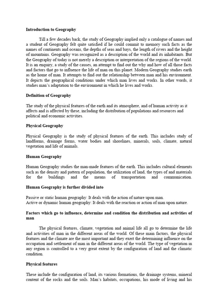Introduction To Geography Earth Size and Shape | PDF | Cartography ...