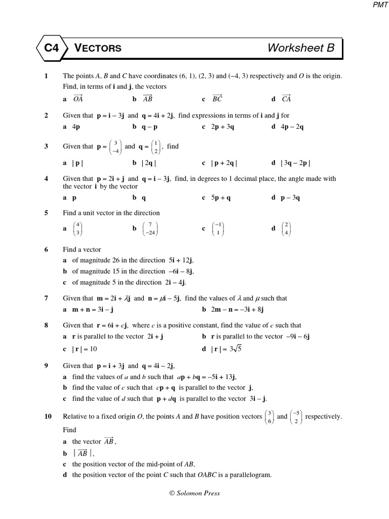 Salomon Vectors | PDF | Euclidean Vector | Physics