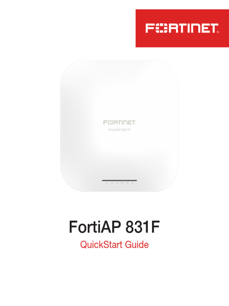 FortiAP 831F QSG | PDF | Antenna (Radio) | Trademark