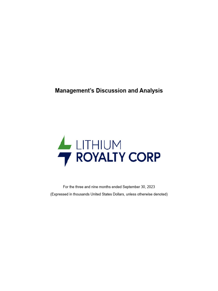 2023-Q3 Md&a (LRC) | PDF | Balance Sheet | Financial Statement