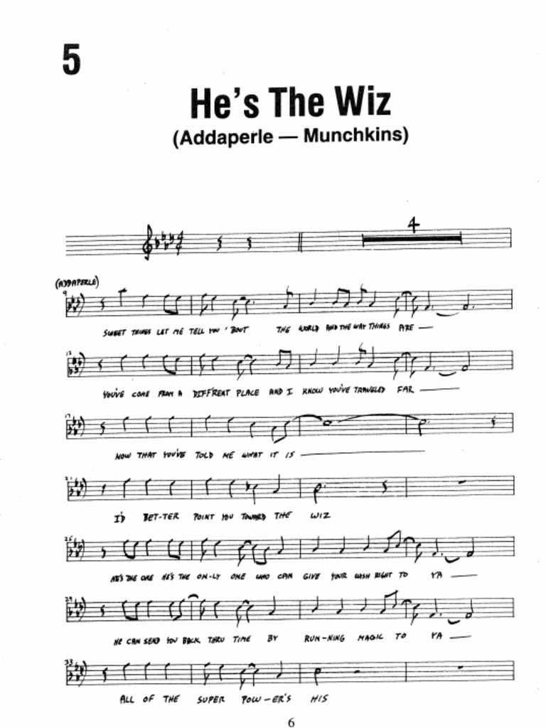 Es El Mago-The Wiz Partitura1 | PDF