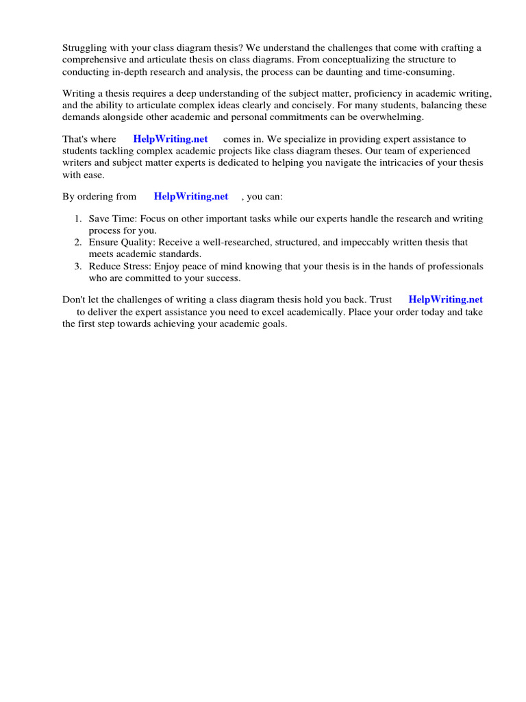 Class Diagram Thesis | PDF | Class (Computer Programming) | Unified ...