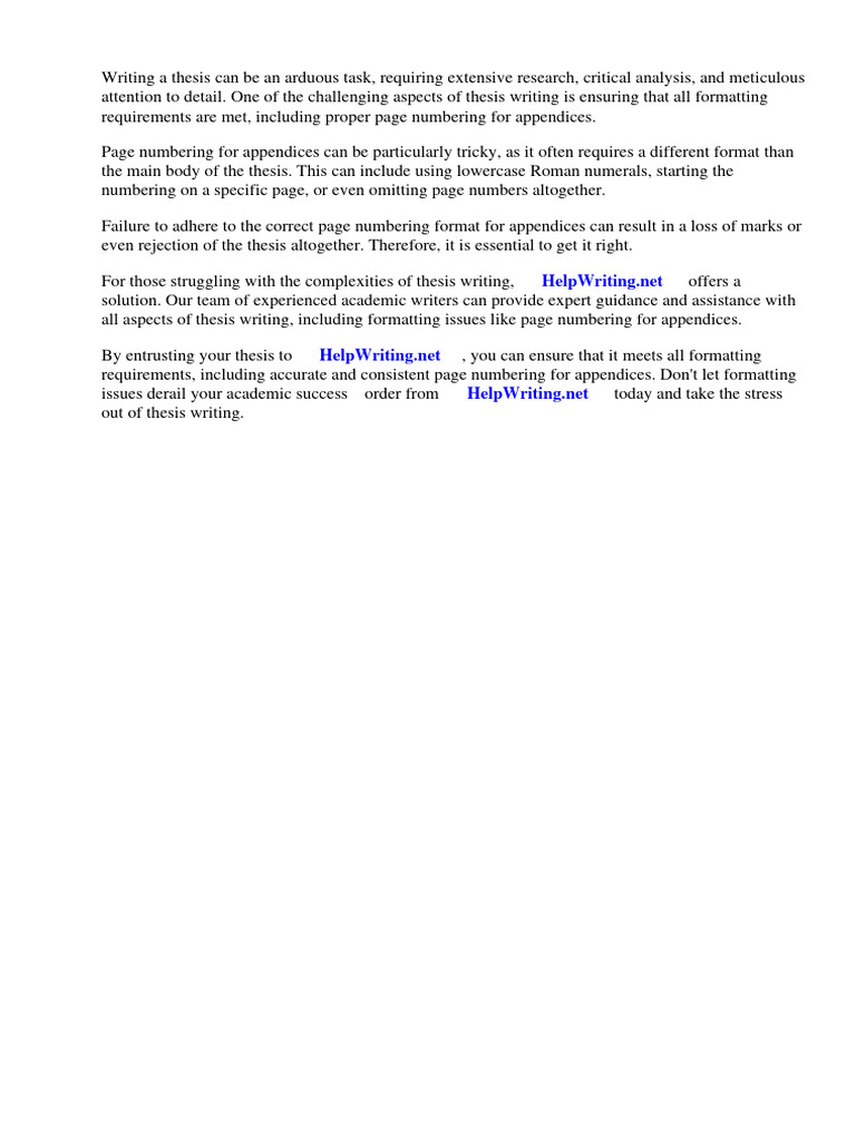 Thesis Page Numbering Appendix | PDF | Thesis | Abstract (Summary) Thesis Page Numbering Appendix | PDF | Thesis | Abstract (Summary)