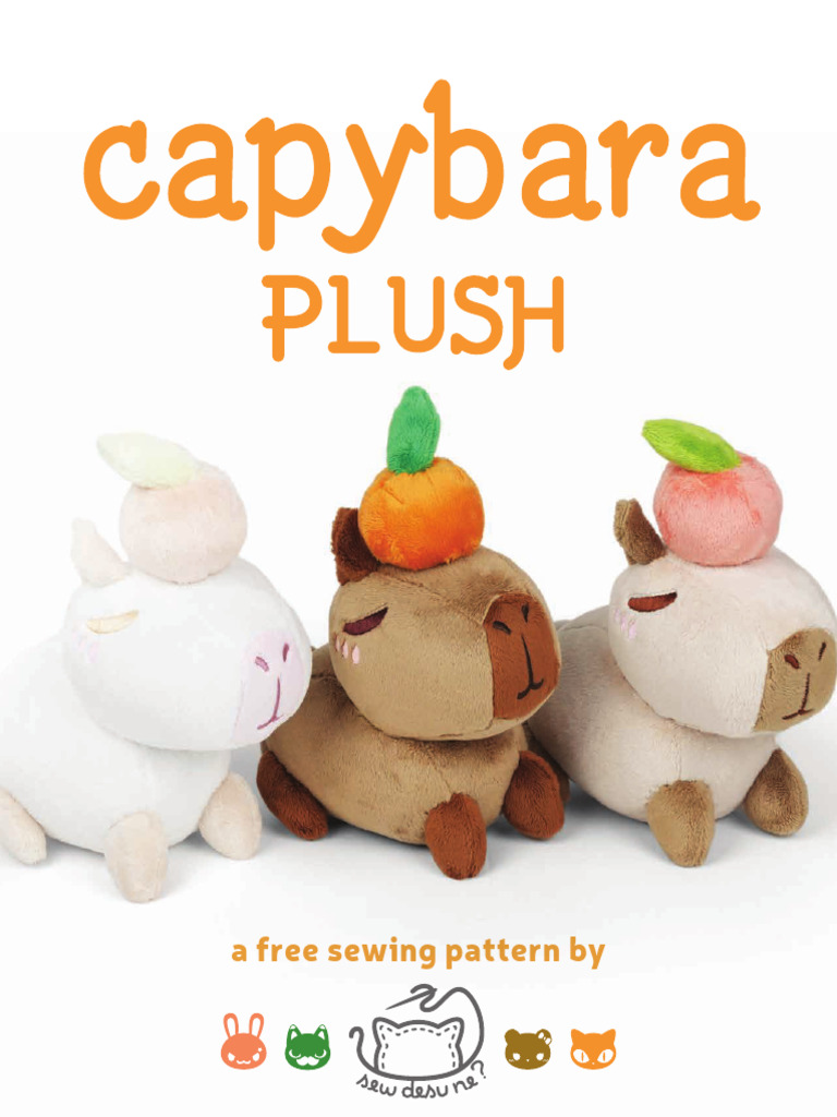 Capybara-Plush-Sewing | PDF | Sewing | Appliqué