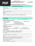 Modelo de PEI - Plano Educacional Individualizado | PDF | Alfabetização ...