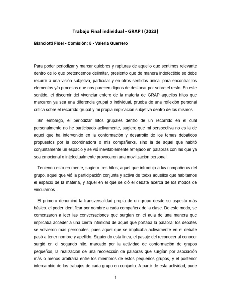 Definicion y Subjetivismo Bianciotti | PDF | Teorías filosóficas