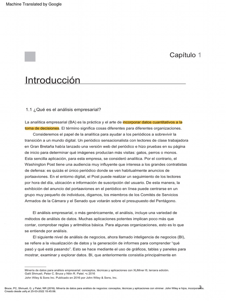 Data Mining For Business Analytics Ch1 | PDF | Procesamiento de datos ...