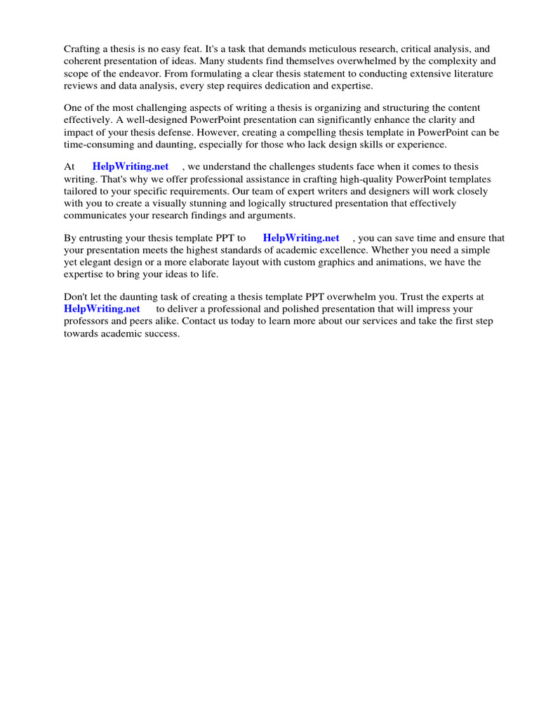 Thesis Template | PDF | Microsoft Power Point | Thesis Thesis Template | PDF | Microsoft Power Point | Thesis