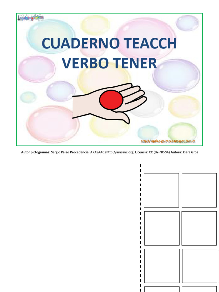 Cuaderno Teacch - Tener | PDF