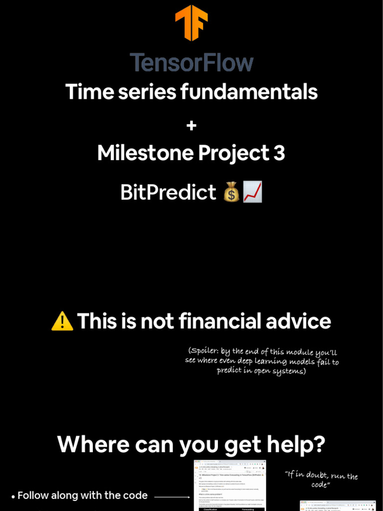 10 Time Series Fundamentals and Milestone Project 3 Bitpredict | PDF ...