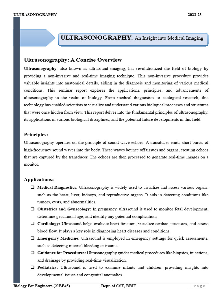 Ultrasonography Report PDF | PDF | Medical Ultrasound | Sonar