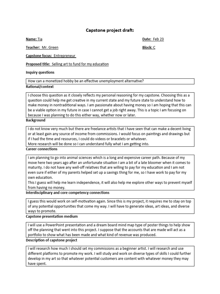 Capstone Draft | PDF | Motivation | Motivational