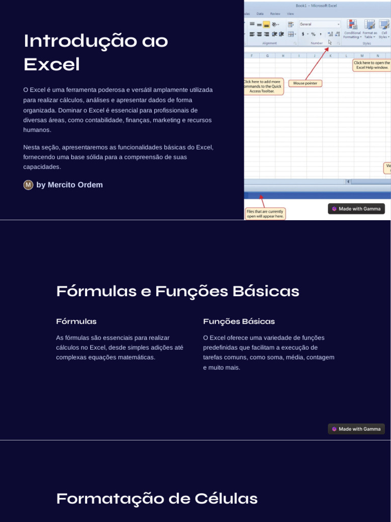 Introducao Ao Excel (1) | PDF | Microsoft Excel | Dados