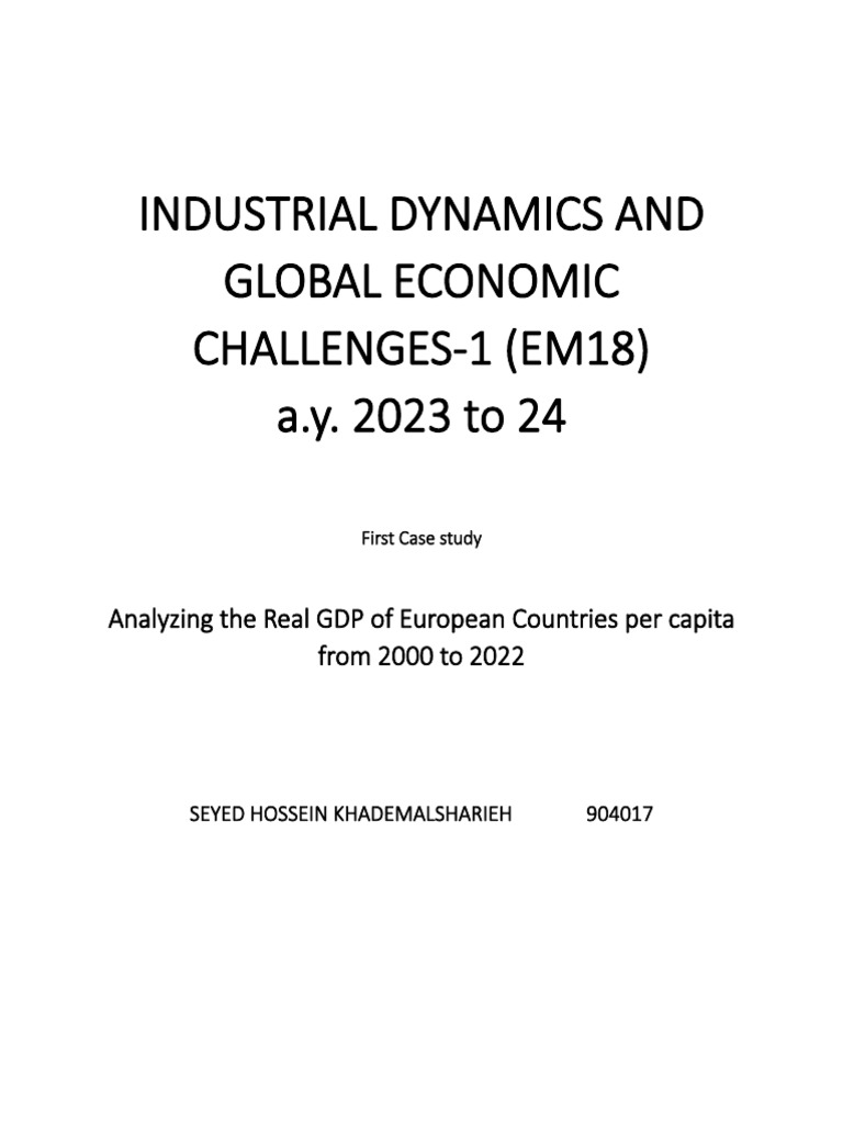 Analyzing the Real GDP of European Countries per capita from 2000 to 2022 - Seyed Hossein ...