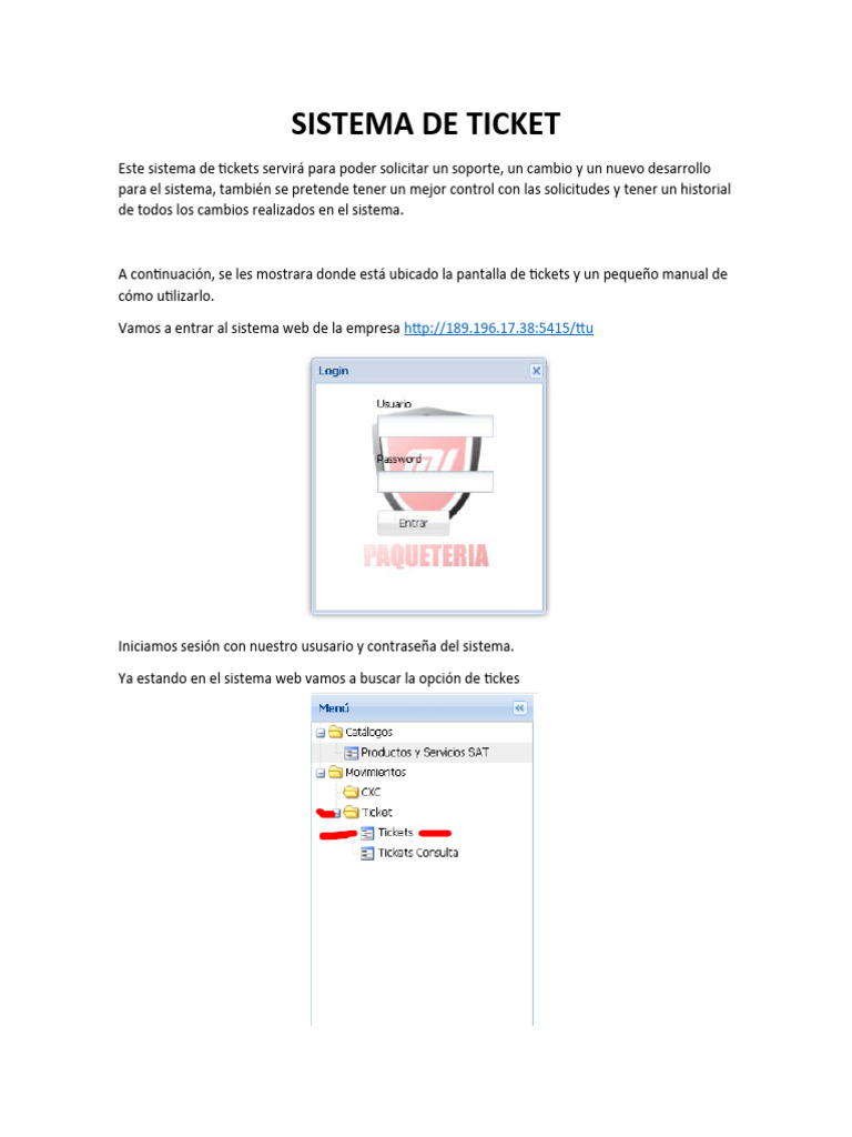 Sistema de Ticket | PDF | Ciencias de la Computación | Informática