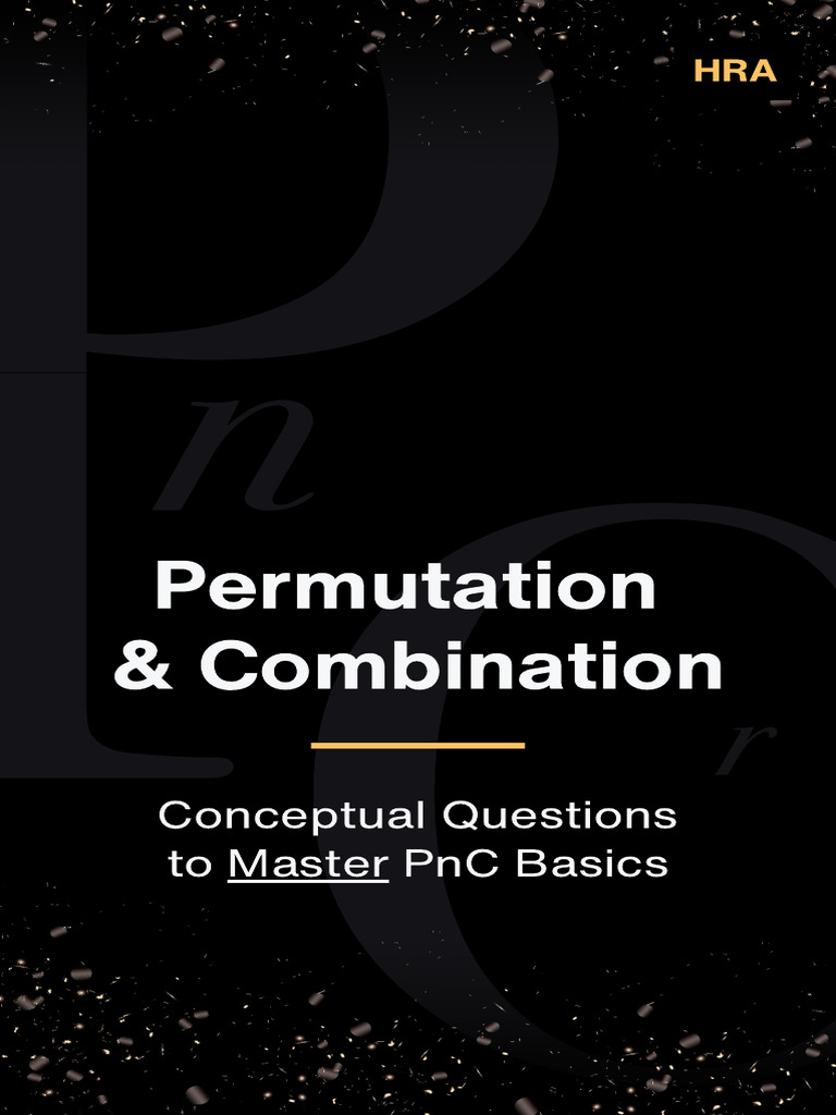 Conceptual Questions in Permutation & Combination | PDF | Permutation | Cognition