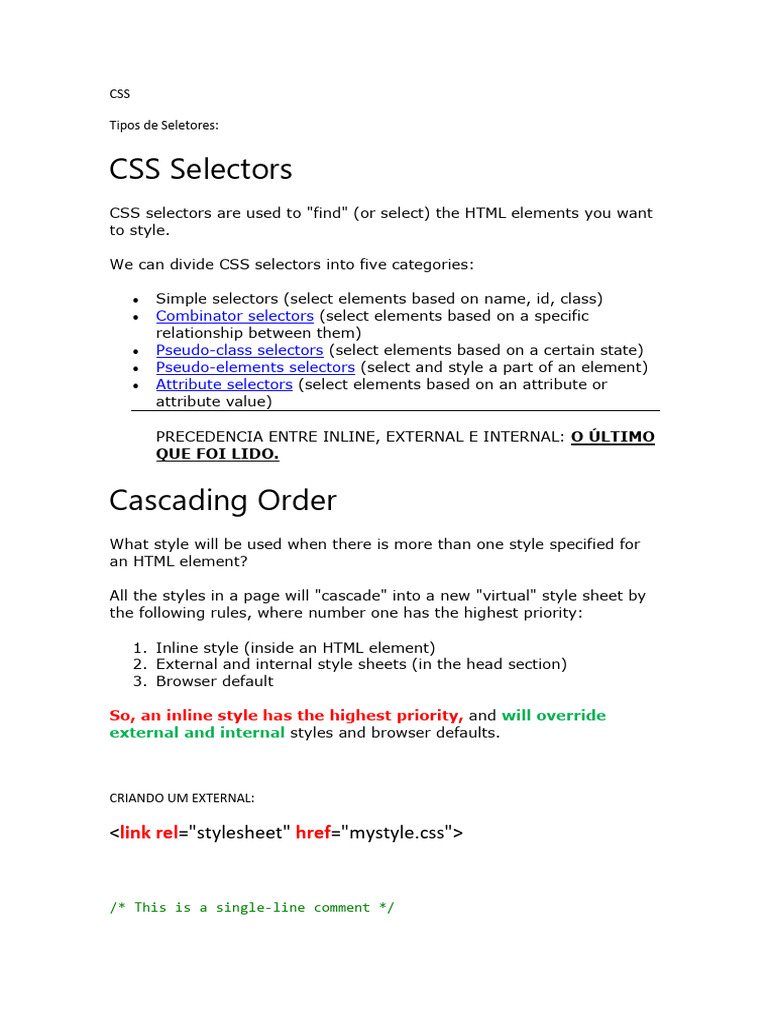 Resumao Css | PDF