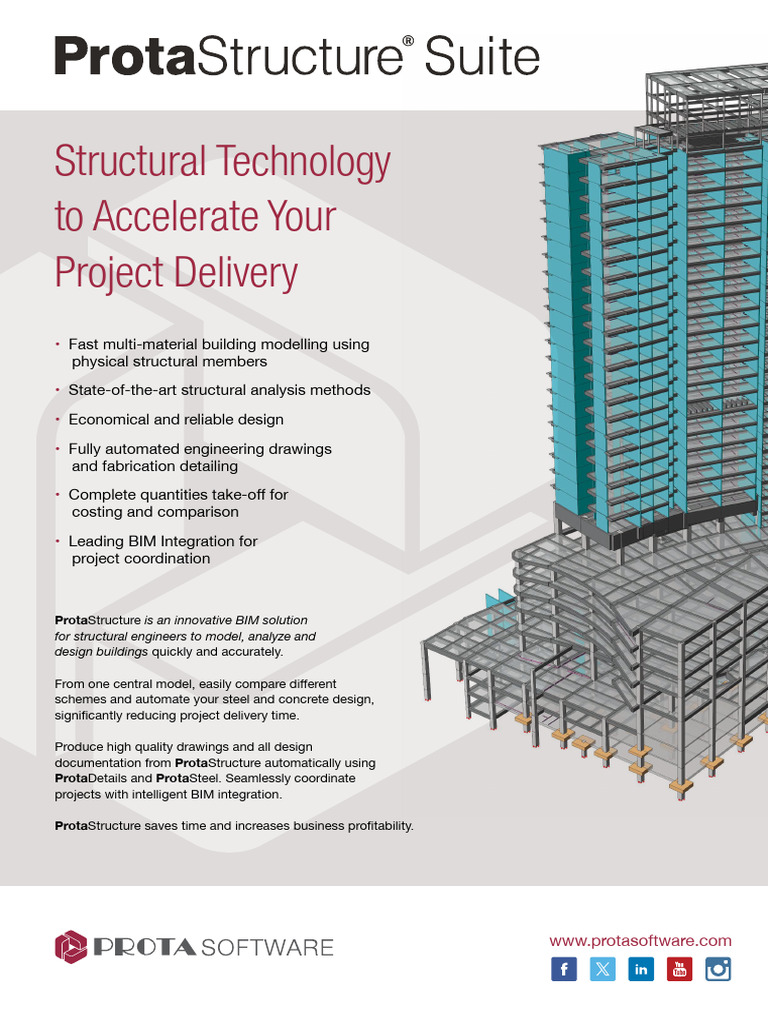 Protastructure Suite 2024 Brochure | PDF | Building Information Modeling | Structural Engineering