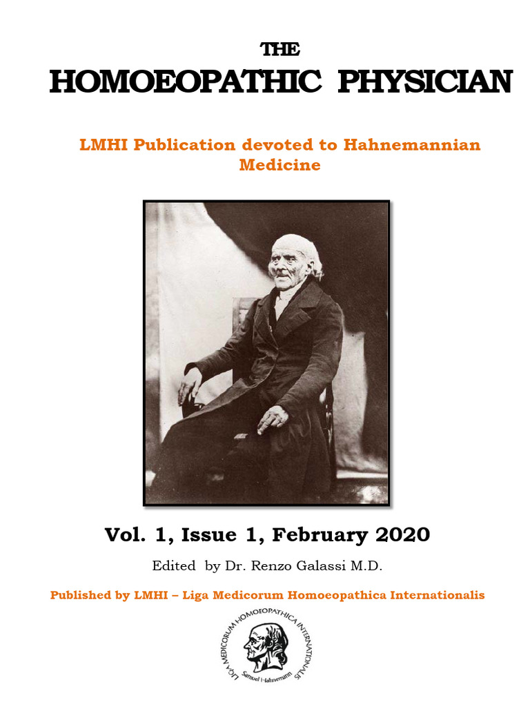 The Homoeopathic Physician Vol 1 Issue 1 | PDF | Homeopathy | Cure