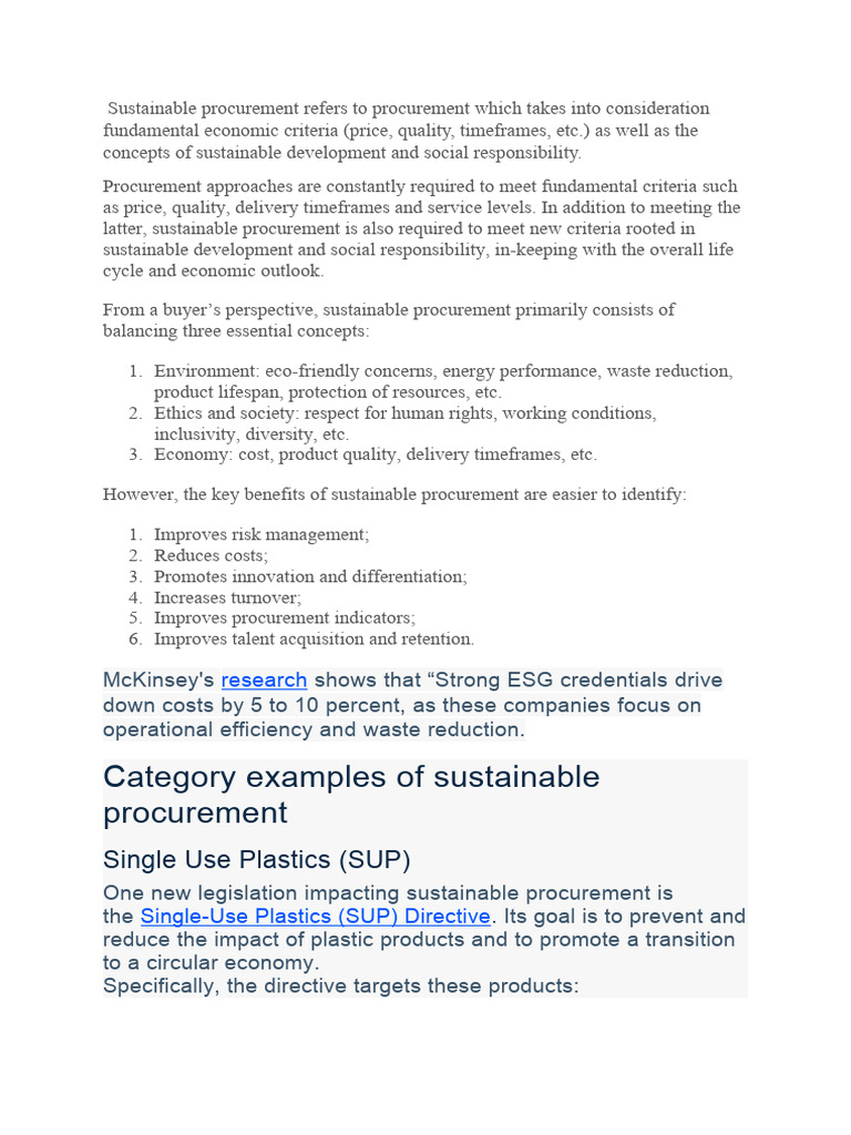 Sustainable Procurement Trends 2024 | PDF | Sustainability | Procurement
