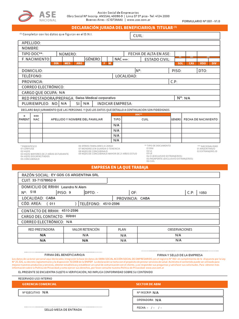 Registration Forms ASE | PDF