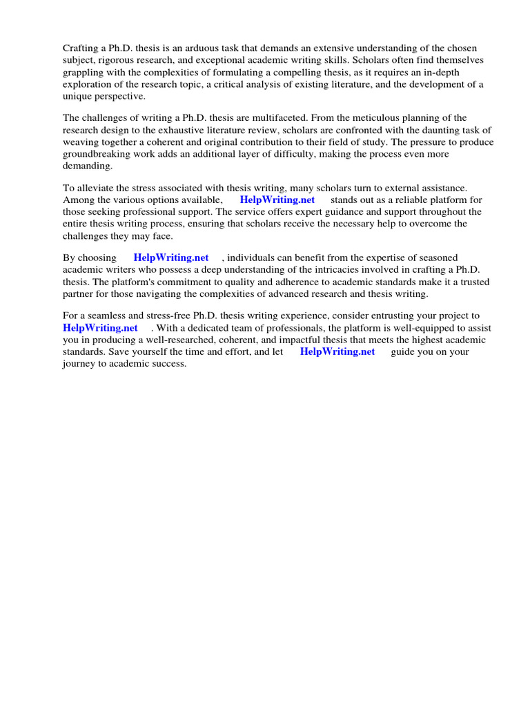 PHD Thesis Names | Download Free PDF | Thesis | Doctor Of Philosophy