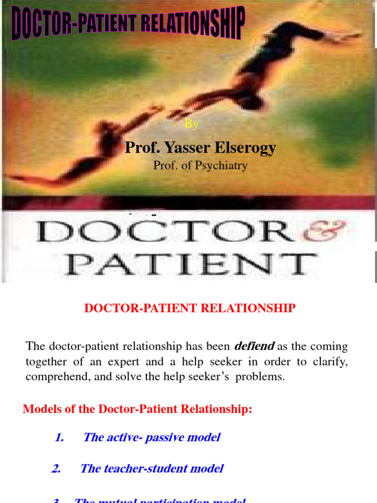 12- Docto-patient Relationship | PDF | Communication | Psychological Concepts
