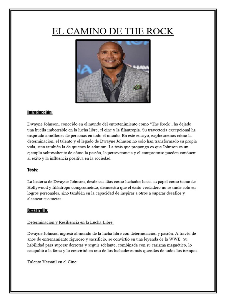 El Camino de The Rock | PDF