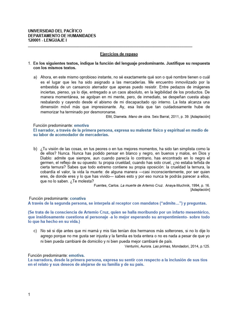 (SOL.) Ejercicios de Repaso Para El EF | PDF
