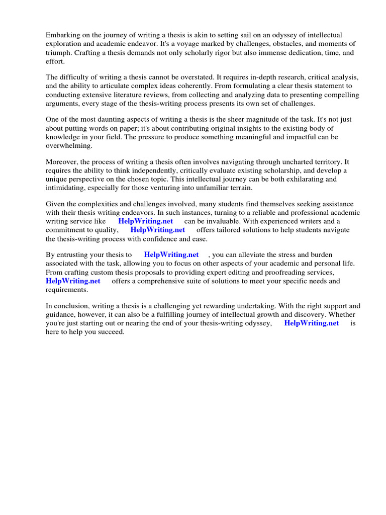 Thesis Odyssey | PDF | Odyssey | Odysseus