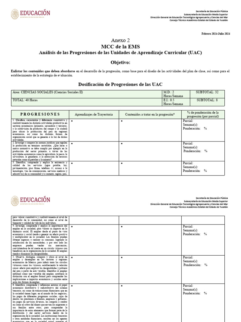 Anexo 2 Análisis de las Progresiones de las UAC Versión_YUCATÁN 2024 ...