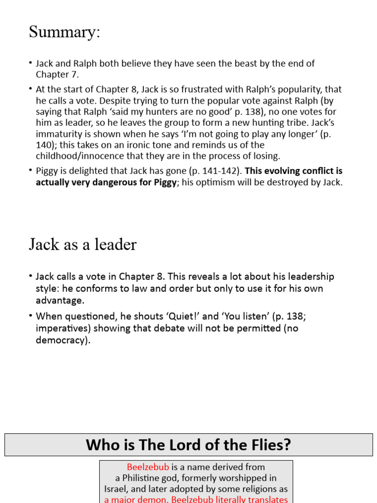 Ch8 LOTF A Gift For Darkness | PDF | Jesus | Satan