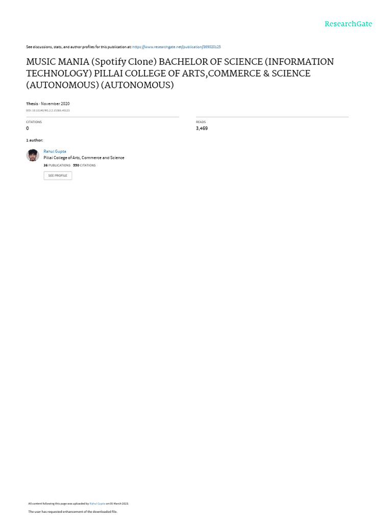 Final Year Thesis | PDF | Html | Html Element