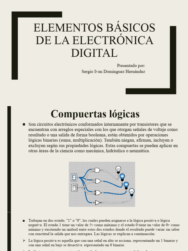 Elementos Básicos de La Electrónica Digital | PDF | Electrónica ...