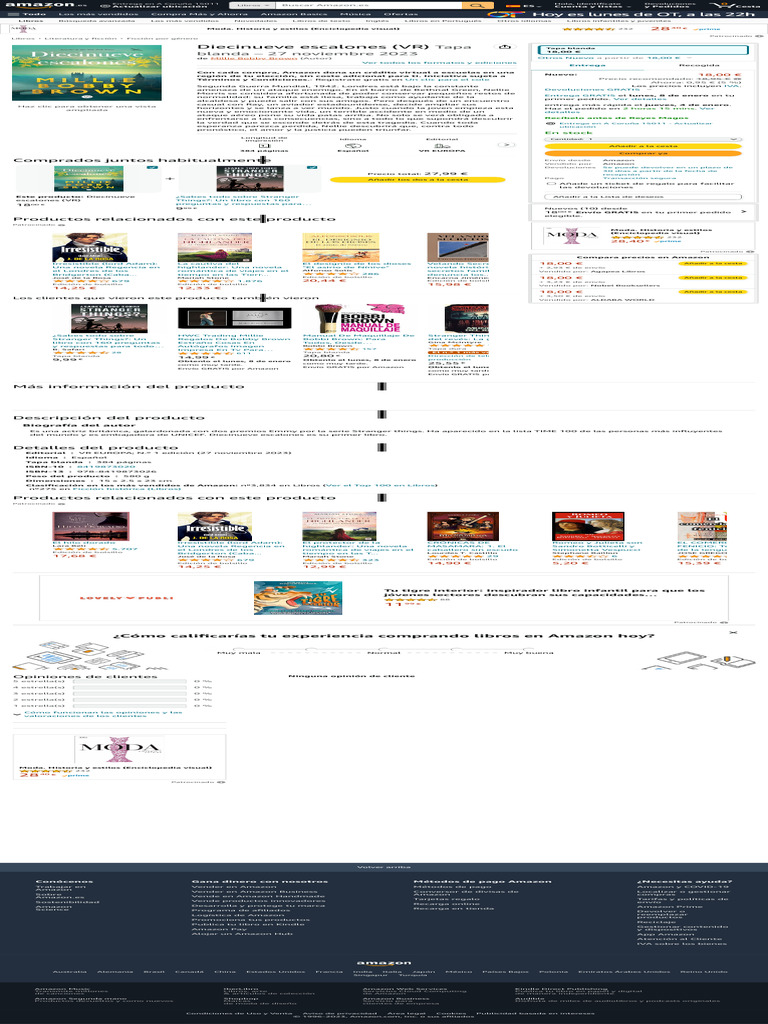 Diecinueve Escalones (VR) Bobby Brown, Millie Amazon - Es Libros | PDF | Amazon Kindle