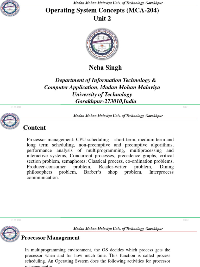 Unit 2 | PDF | Scheduling (Computing) | Process (Computing)