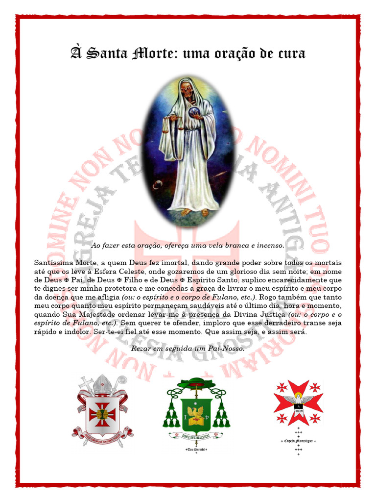Oração de Cura à Santa Morte | PDF