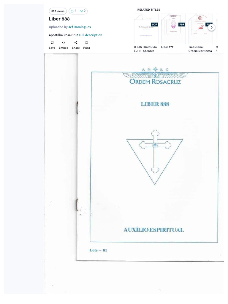 (PDF) Liber 888 - Compress | PDF