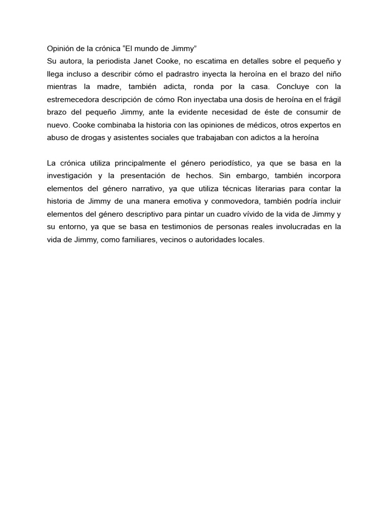 El Mundo de Jimmy | PDF